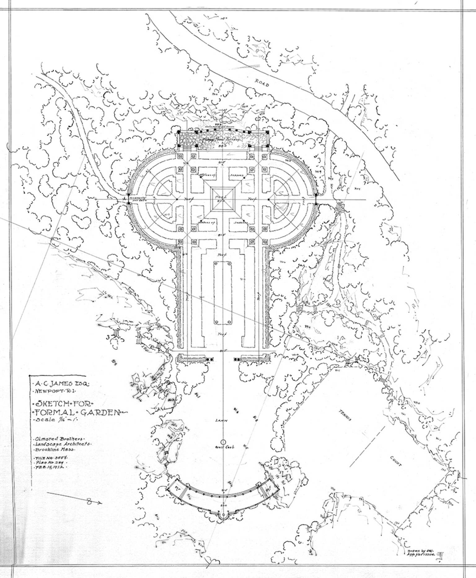 The Blue Garden | Historic Plans