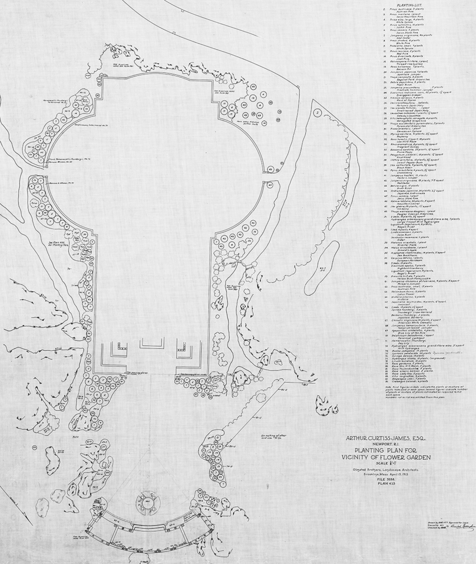 The Blue Garden | Historic Plans